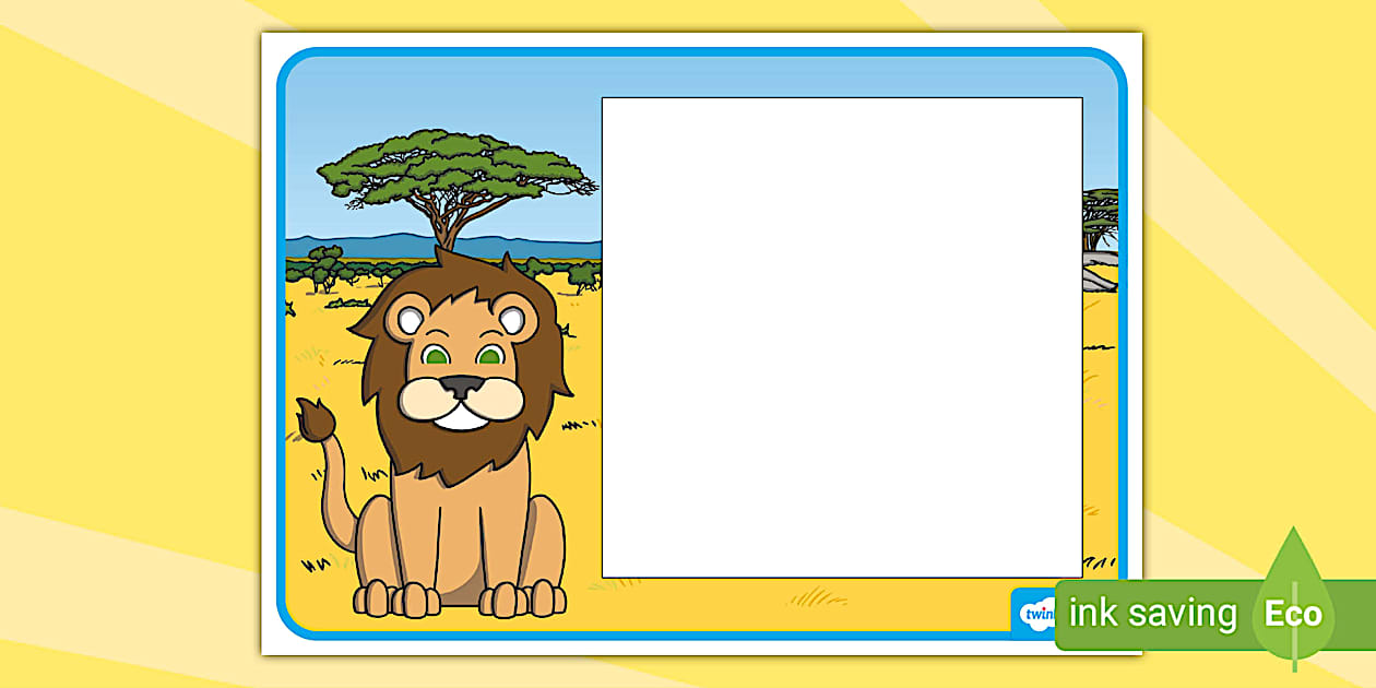 Lion Photo Frame (teacher made) - Twinkl