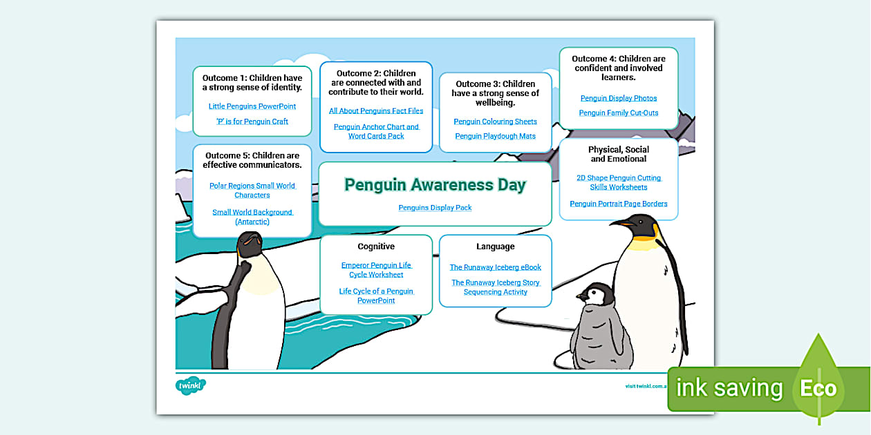 Penguin Awareness Day Topic Planner (Teacher-Made) - Twinkl
