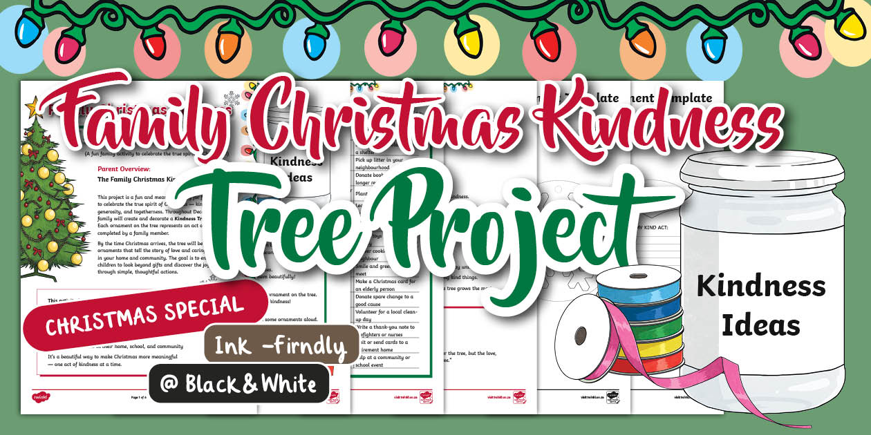 Intermediate Phase - Term 4 - Family Christmas Kindness Tree Project ...