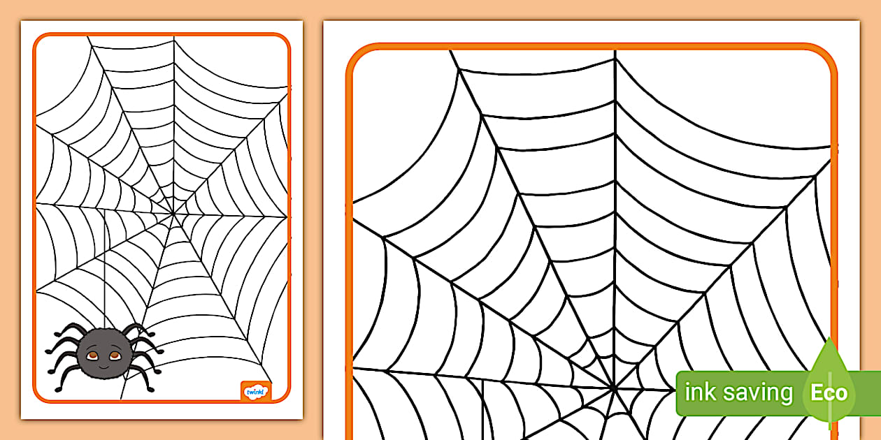 Finger Gym A3 Spider Web Cut Out (teacher made) - Twinkl