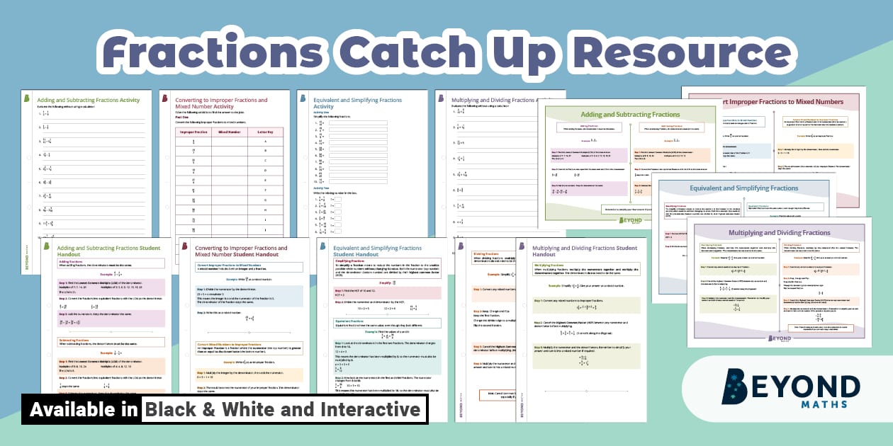 Fractions Catch Up Resource