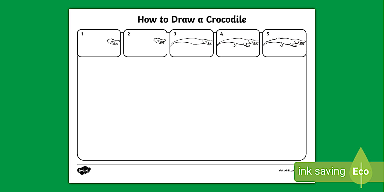 How to Draw a Crocodile (creat de profesori) - Twinkl