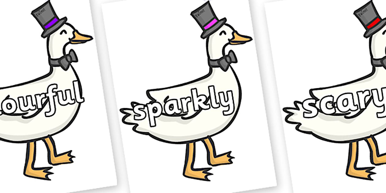 Cursive Wow Words on Goose (teacher made) - Twinkl