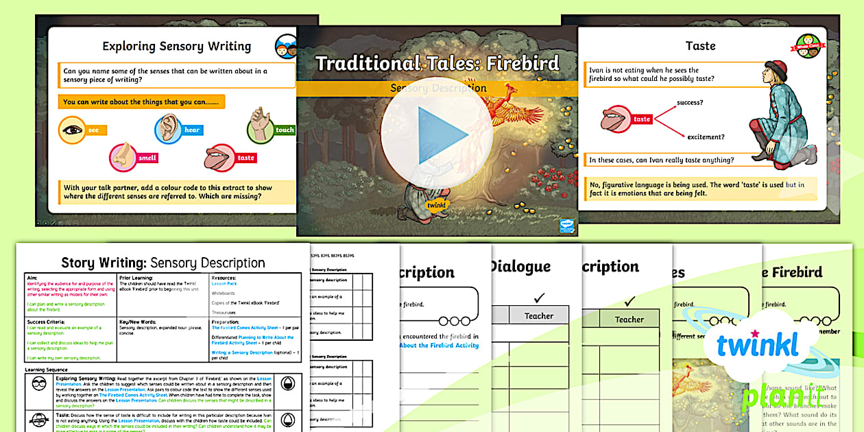 Traditional Tales: Firebird: Story Writing 1 Y5 Lesson Pack