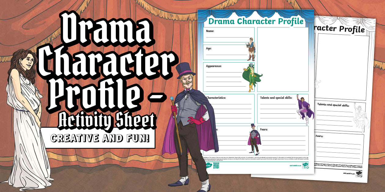 * NEW * Intermediate Phase Home Language - Drama Character Profile ...