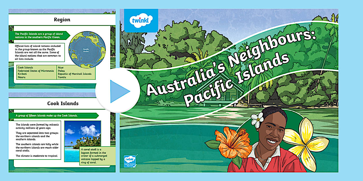 Australia's Neighbours: Pacific Islands PowerPoint - Twinkl