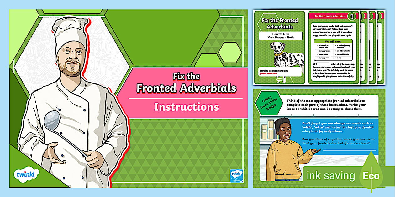 Fronted Adverbials for Instructions Resource Pack | KS2