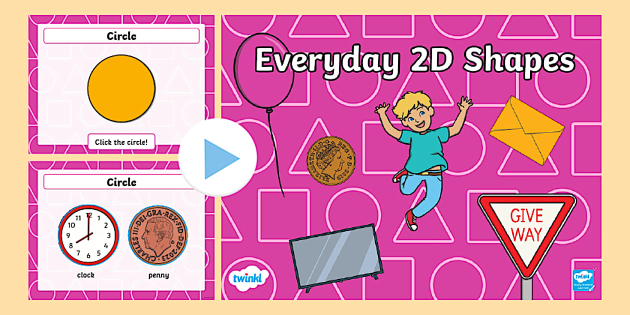 Everyday 2D Shapes PowerPoint (teacher made) - Twinkl