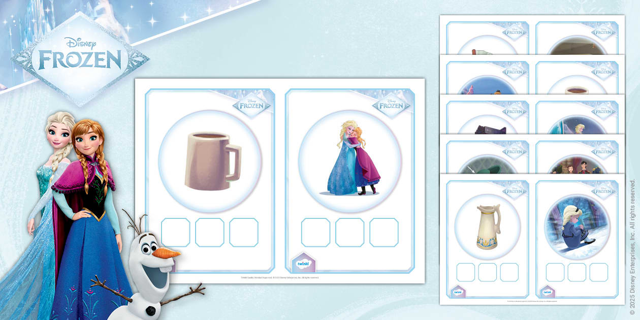 Frozen: CVC Phoneme Frames (teacher made) - Twinkl