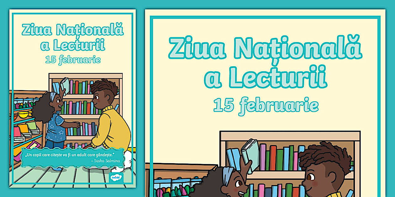 Ziua Națională a Lecturii – Planșă - Twinkl