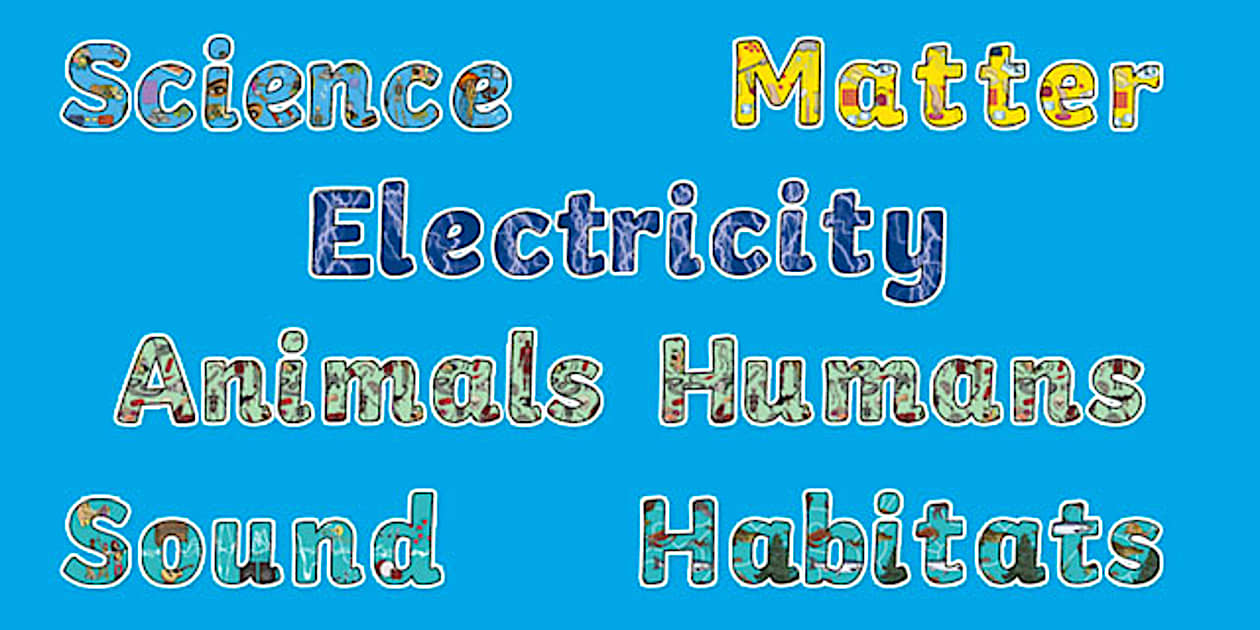 Year 4 Science Display Lettering Resource Pack - Twinkl