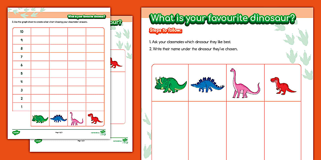 Dinosaur Bar Graph Activity