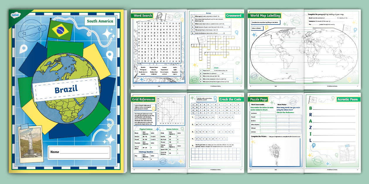 KS2 Brazil Activity Booklet (teacher made) - Twinkl
