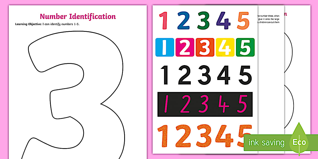 TAS I Can Identify The Number 3 Worksheet (teacher made)