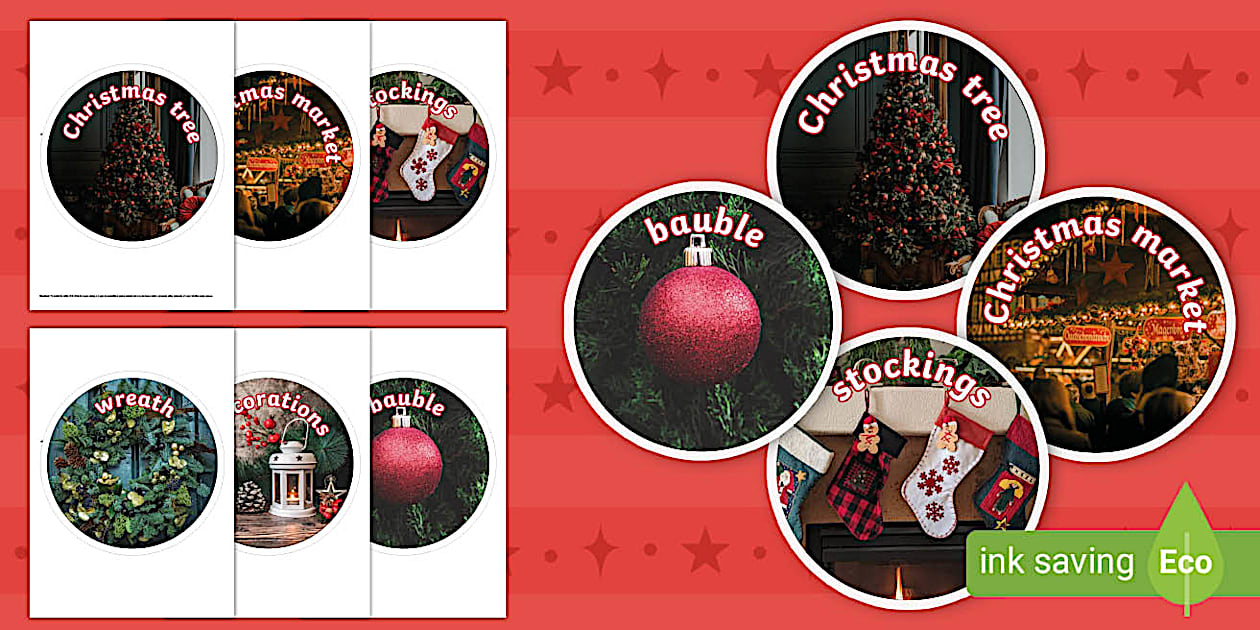 Christmas Display Circle Photo Cut-Outs (teacher made)