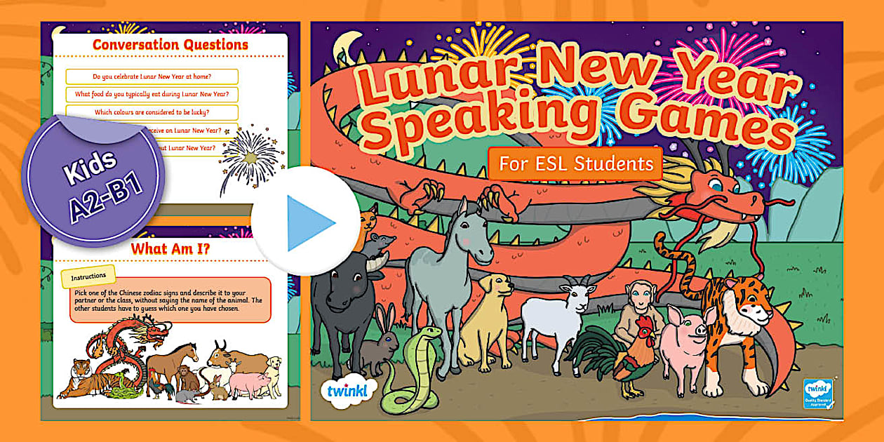 ESL Lunar New Year Speaking Games [Kids, A2-B1] - Twinkl
