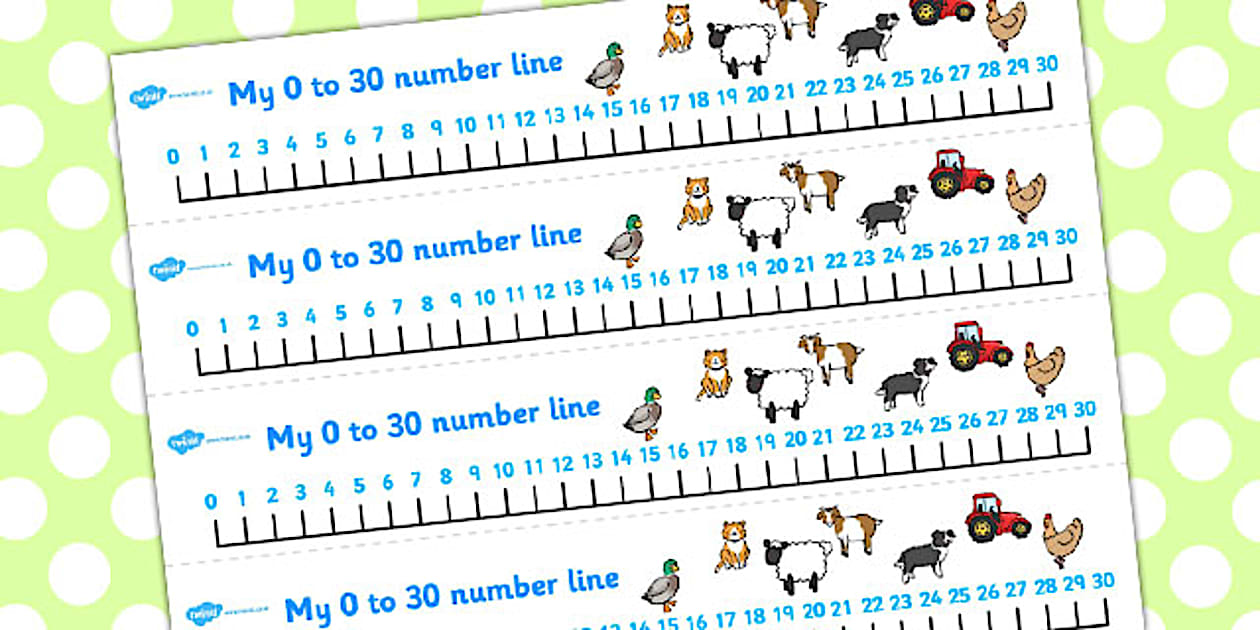 Farmer and Duck Number Lines 0-30 (teacher made) - Twinkl