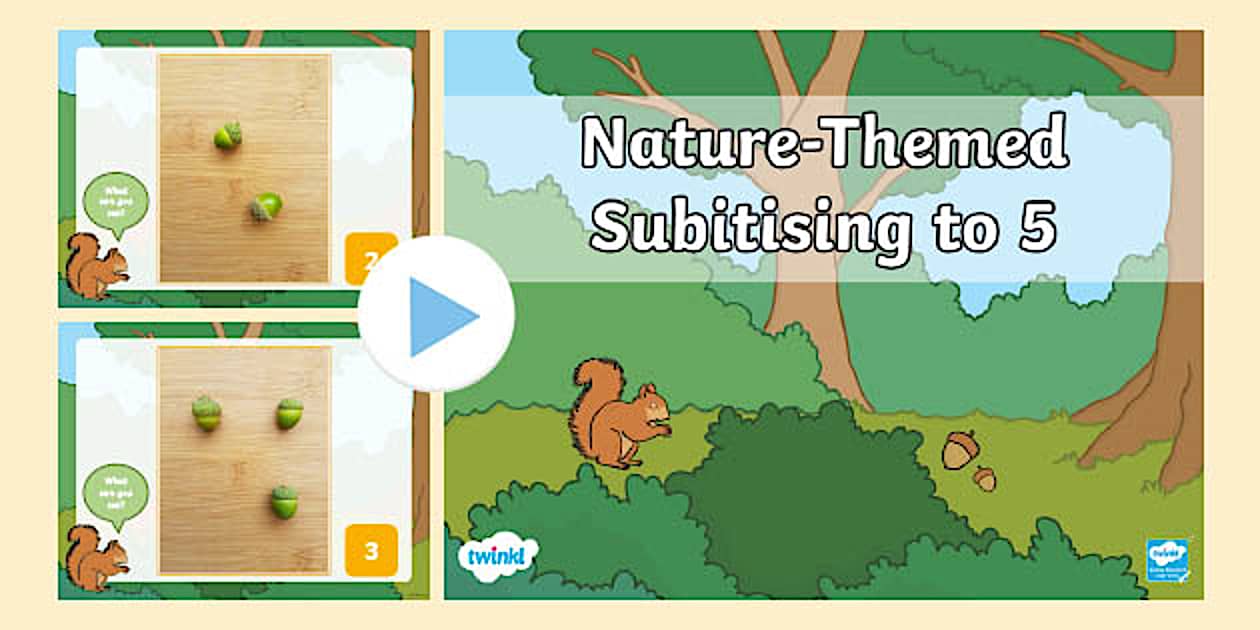 Subitising PowerPoint EYFS | Engaging Nature-Themed Resource