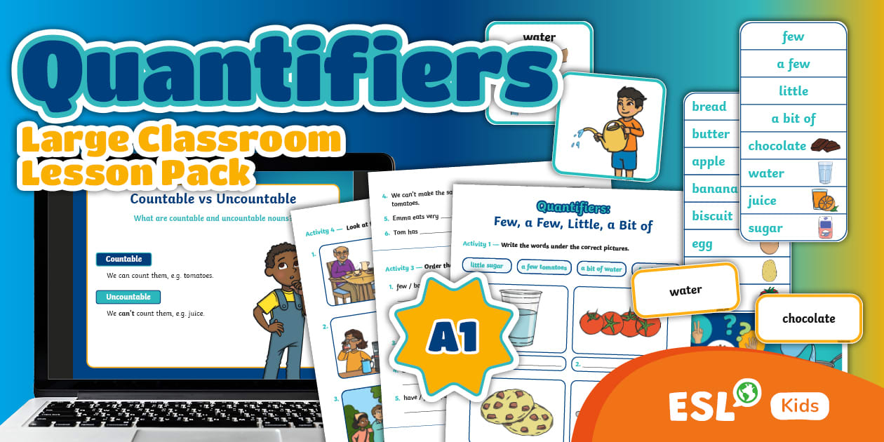 Quantifiers Lesson Pack for Large English Classes