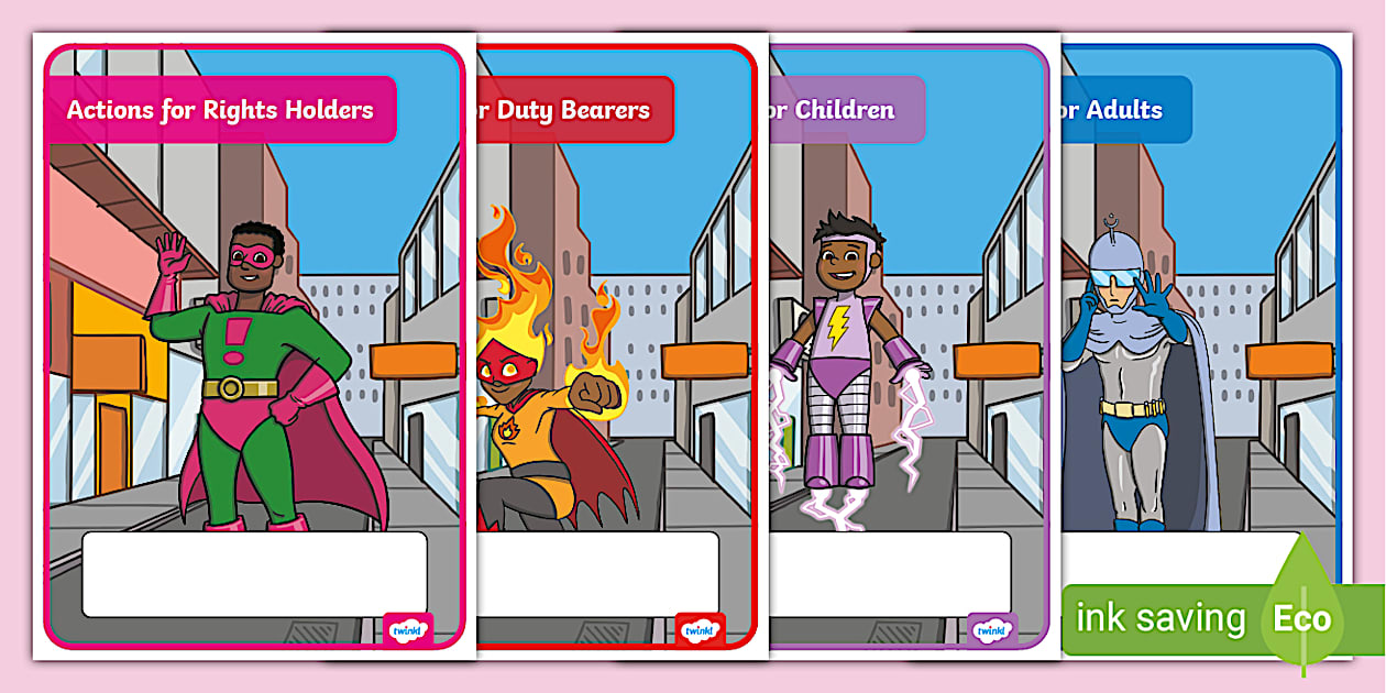 UNCRC Superheroes | Twinkl Resources (teacher made) - Twinkl