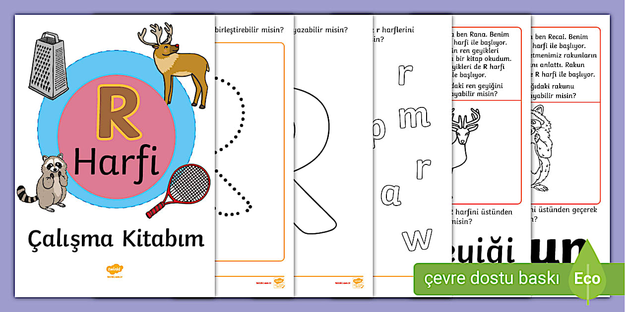 R Harfi Çalışma Kitabım (teacher made) - Twinkl