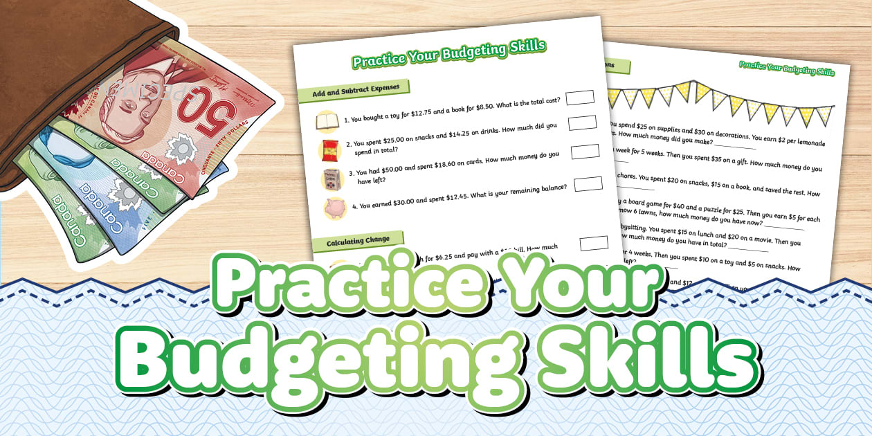 Financial Literacy Budgeting Activity