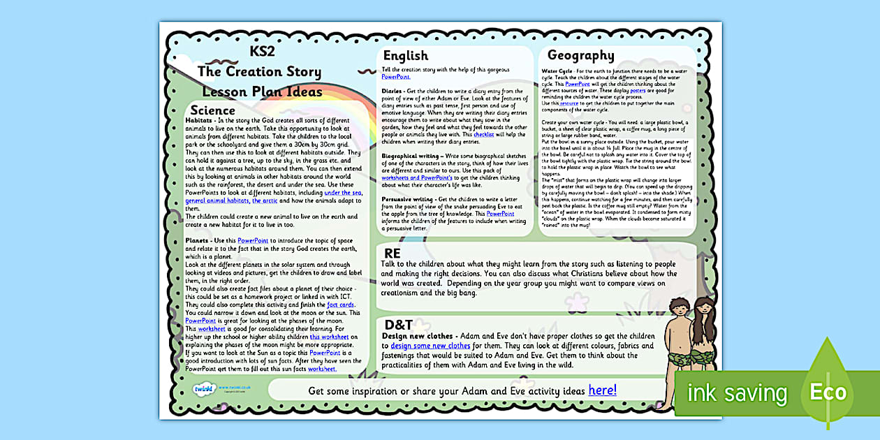 Creation Lesson Plan Ideas | Twinkl | KS2 | Creation Story