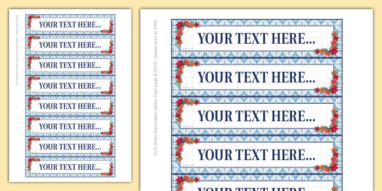 Floral Ceramics Themed Editable Tray Labels (Teacher-Made)
