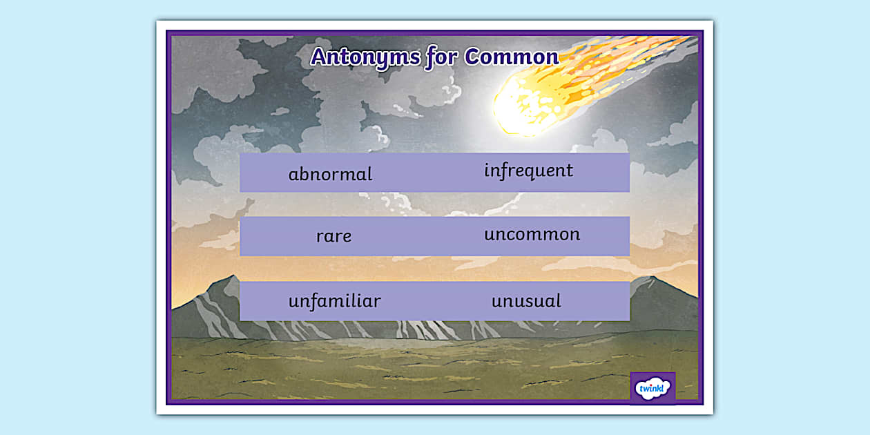 Opposite Words of Common Word Mat (teacher made) - Twinkl