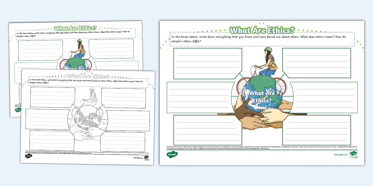 What Are Ethics? Mind Map - Twinkl resources - Twinkl