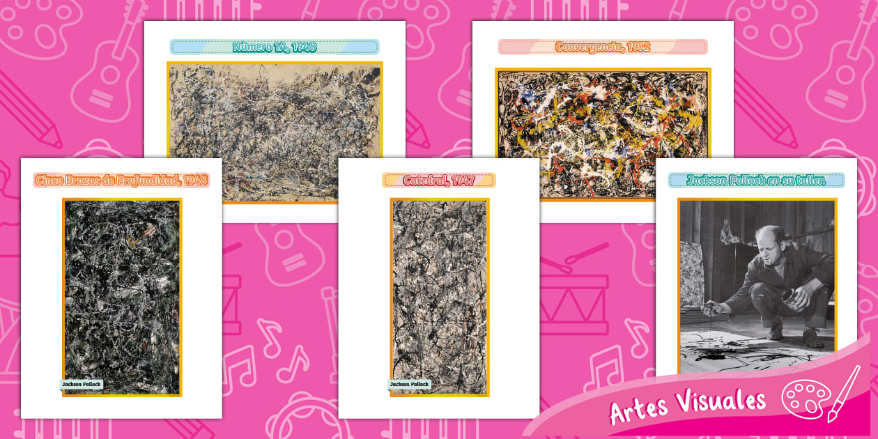 Foto | Pack | Obras | Jackson Pollock | (professor feito)