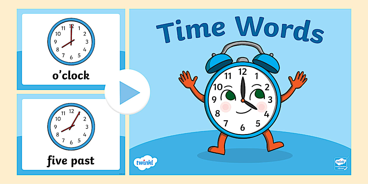Time Words PowerPoint (teacher made) - Twinkl