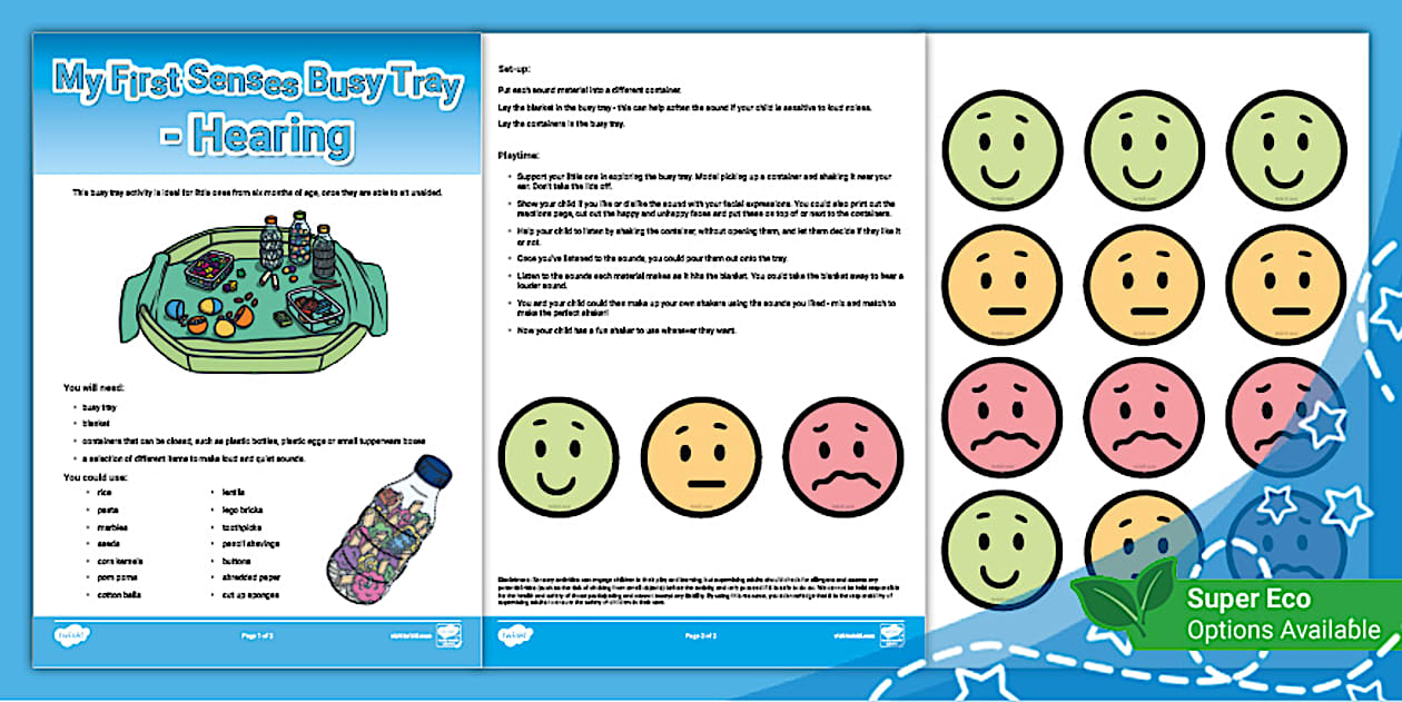 Hearing-Themed Busy Tray (Teacher-Made) - Twinkl