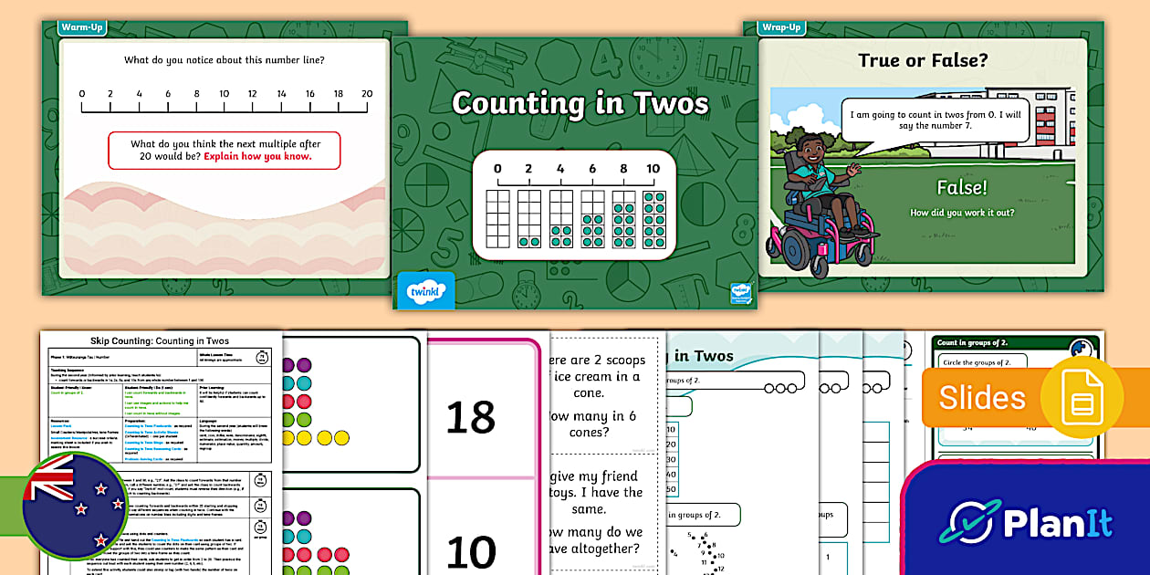 * NEW * Skip Counting (Counting in Twos) Lesson 1 - Twinkl