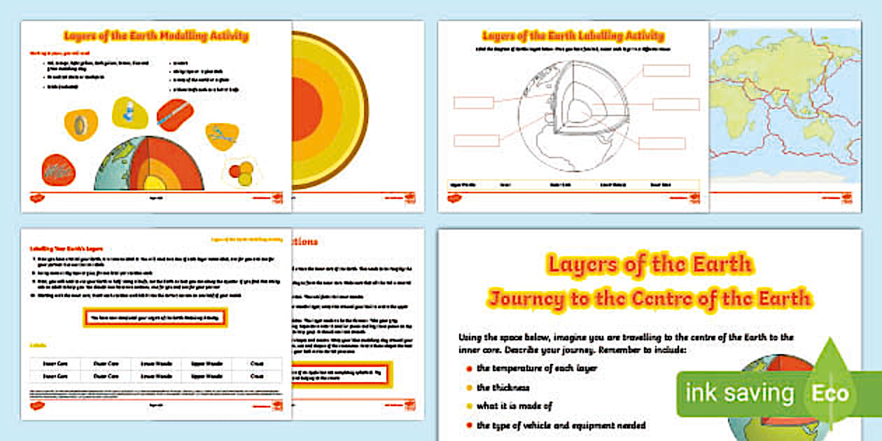 Layers of the Earth Activities - Twinkl - KS2 (teacher made)