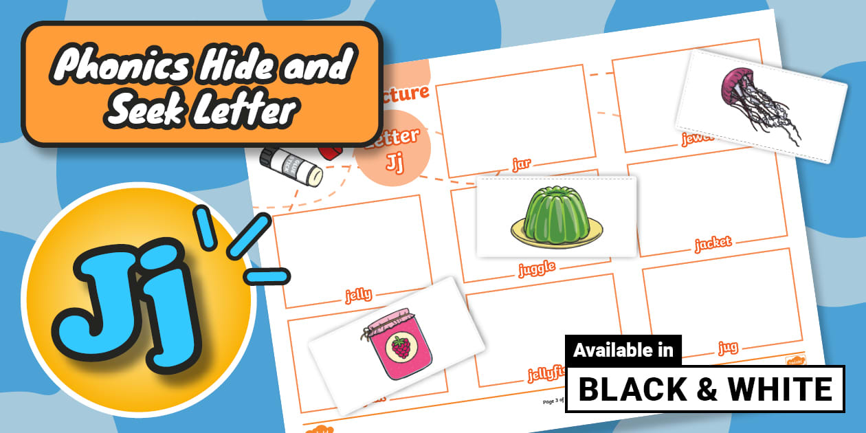 Phonics Hide and Seek - Letter Jj