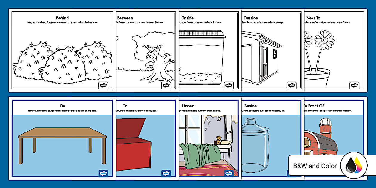 Positional Language Worksheet | PreK Resource | Twinkl USA