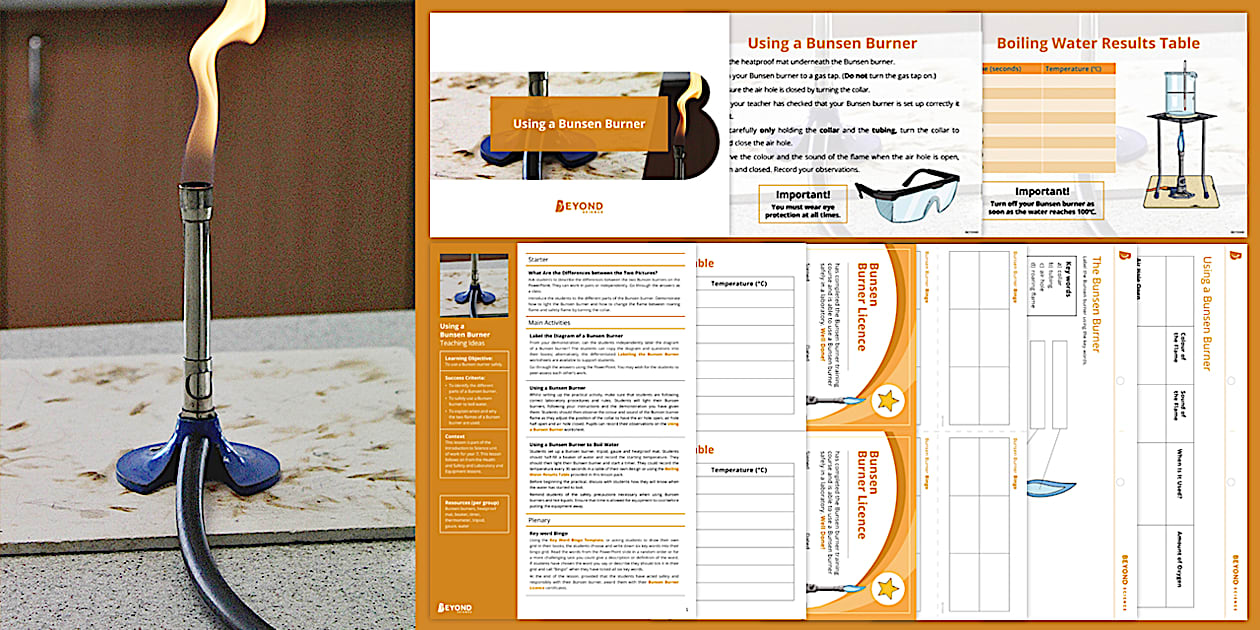 Using a Bunsen Burner Lesson Pack | Y7 Science | Beyond