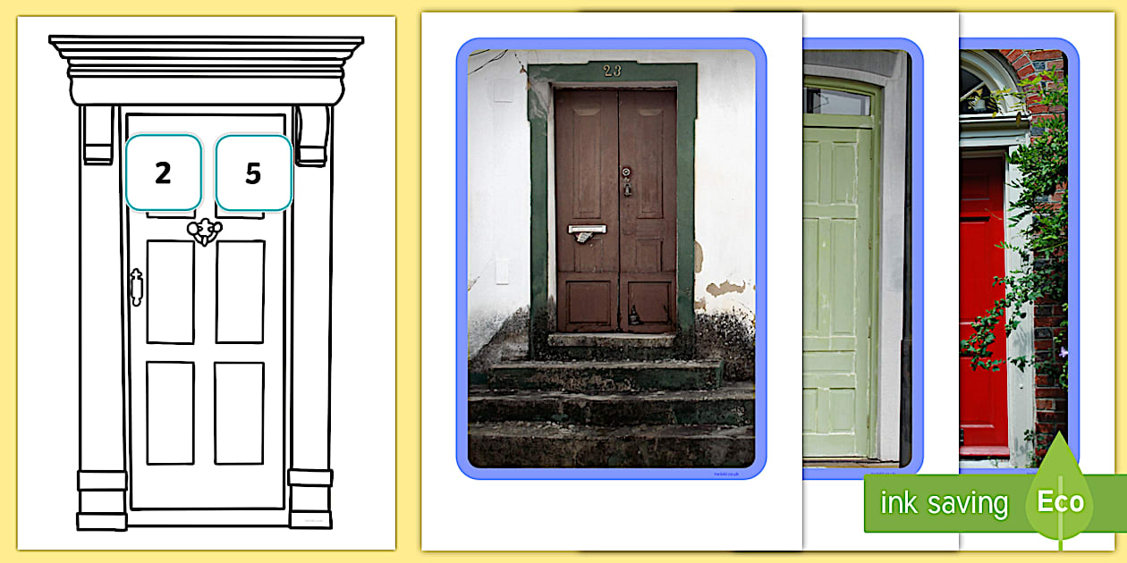 My Front Door Recognizing Numerals Resource Pack - Twinkl