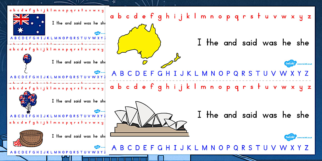 QLD Australia Day Alphabet Strip (teacher made) - Twinkl