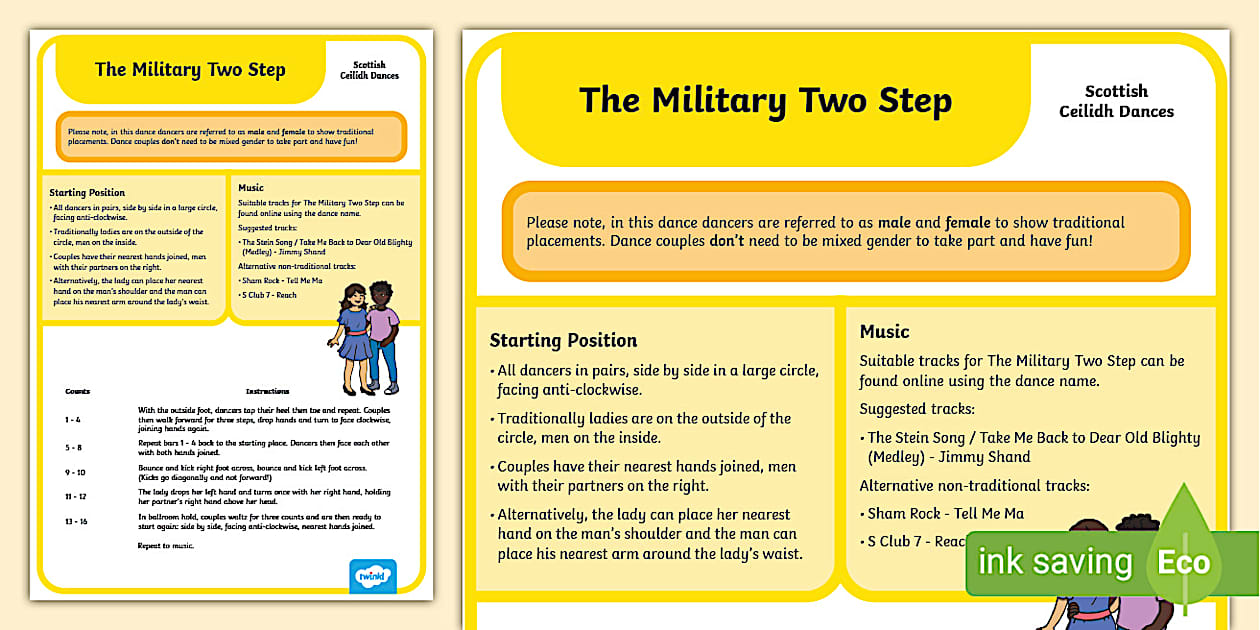 The Military Two-Step Instructions | Ceilidh Dance | CfE