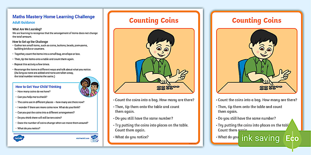 👉 EYFS Maths Conservation Home Learning Counting Coins 👉 EYFS Maths Conservation Home Learning Counting Coins