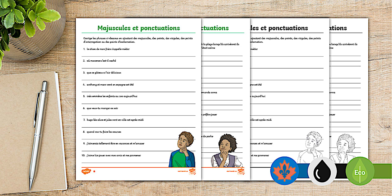 Capitals and Punctuation Errors Worksheet (teacher made)