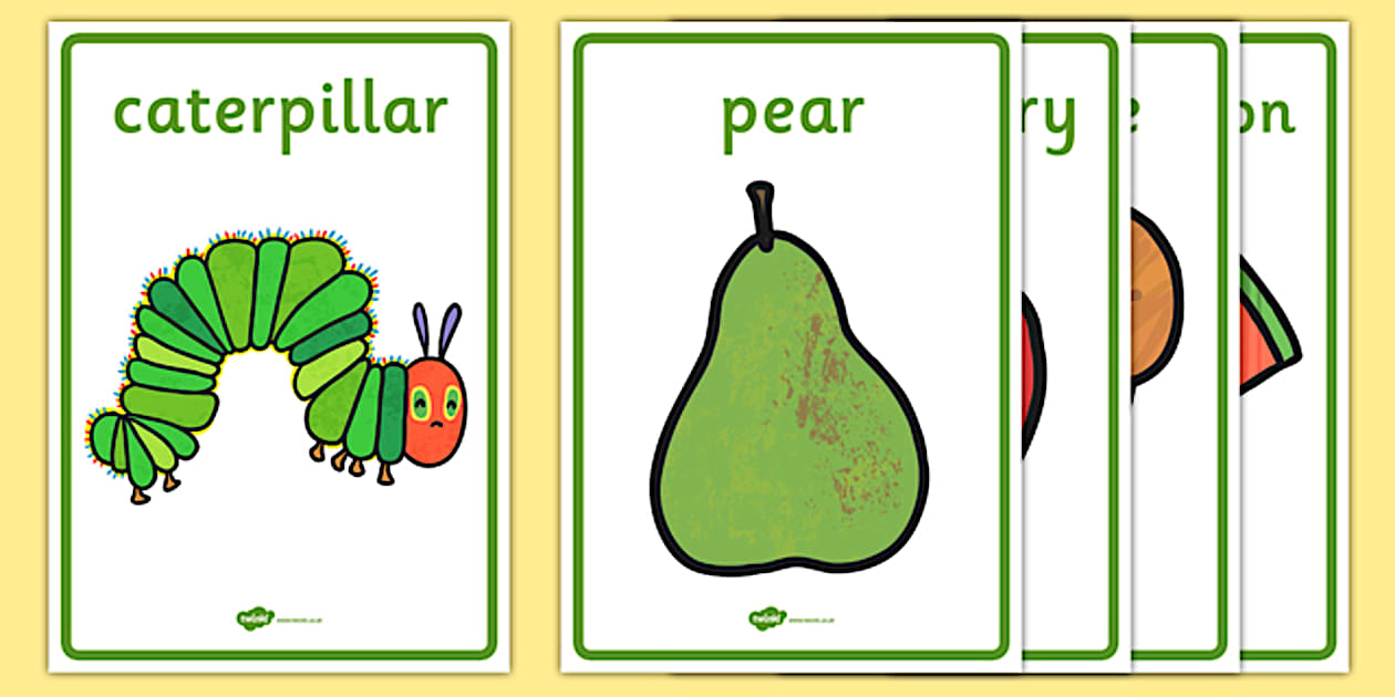Display Posters to Support Teaching on The Very Hungry Caterpillar