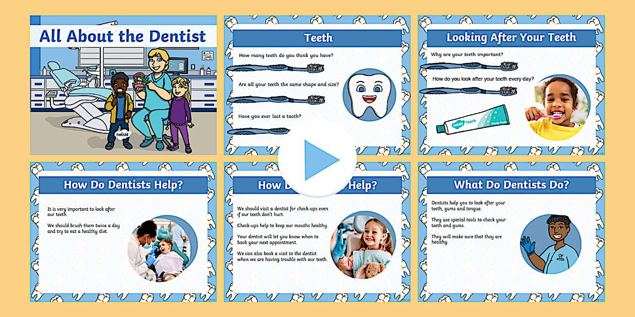 All About the Dentist PowerPoint - Twinkl