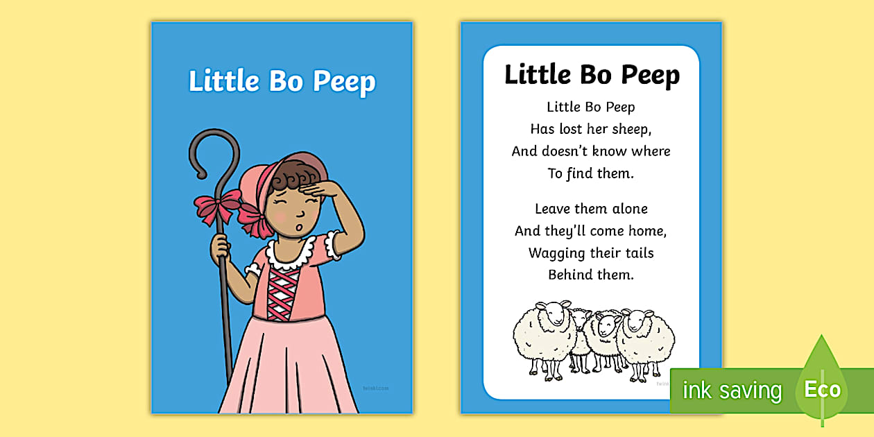 Little Bo Peep Nursery Rhyme IKEA Tolsby/Fiestad Frame