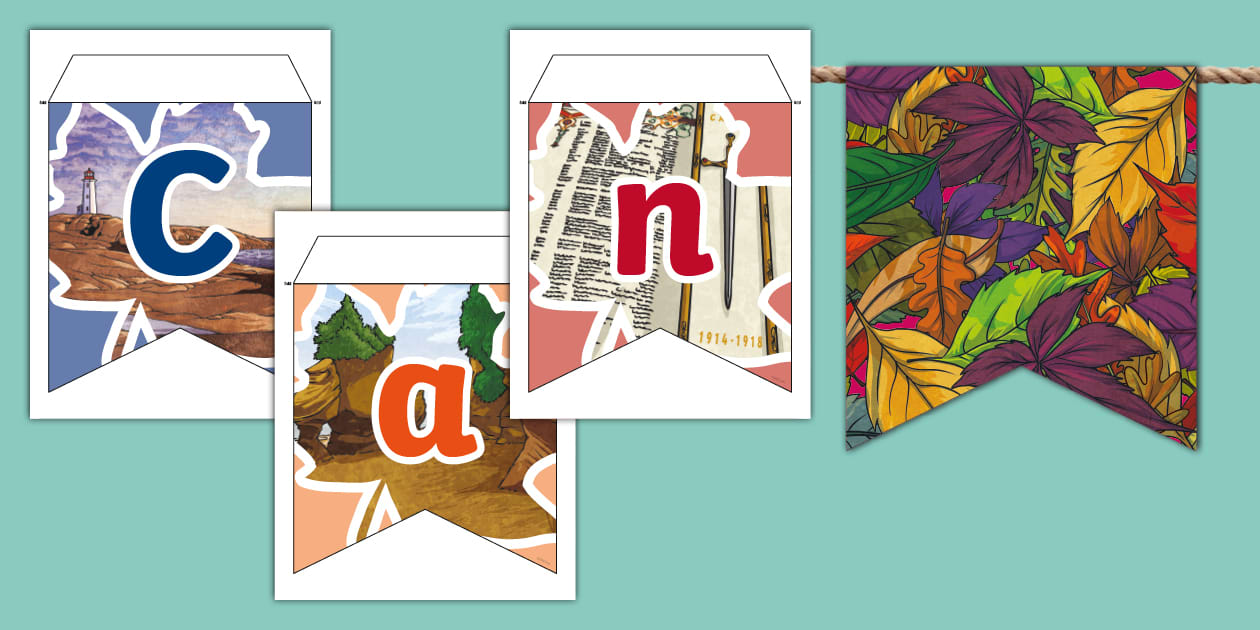 FREE! - Canada History Week Grades 4-6 Display Bunting