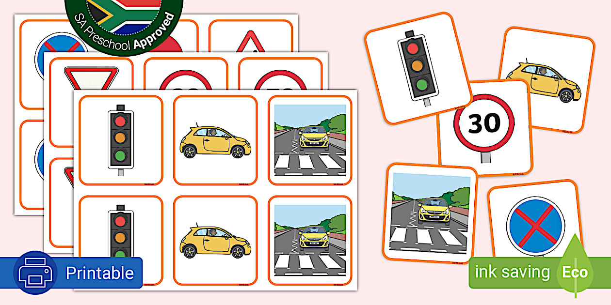 Road Safety Matching Cards (teacher made) - Twinkl