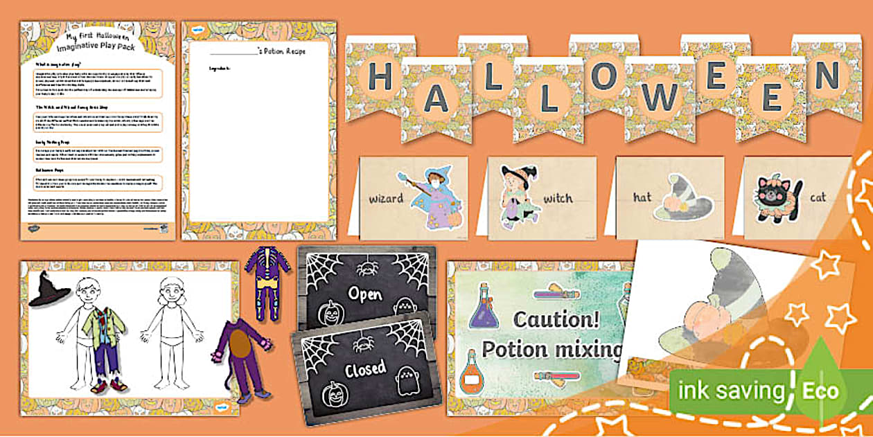 My First Halloween Imaginative Play Pack (teacher made)