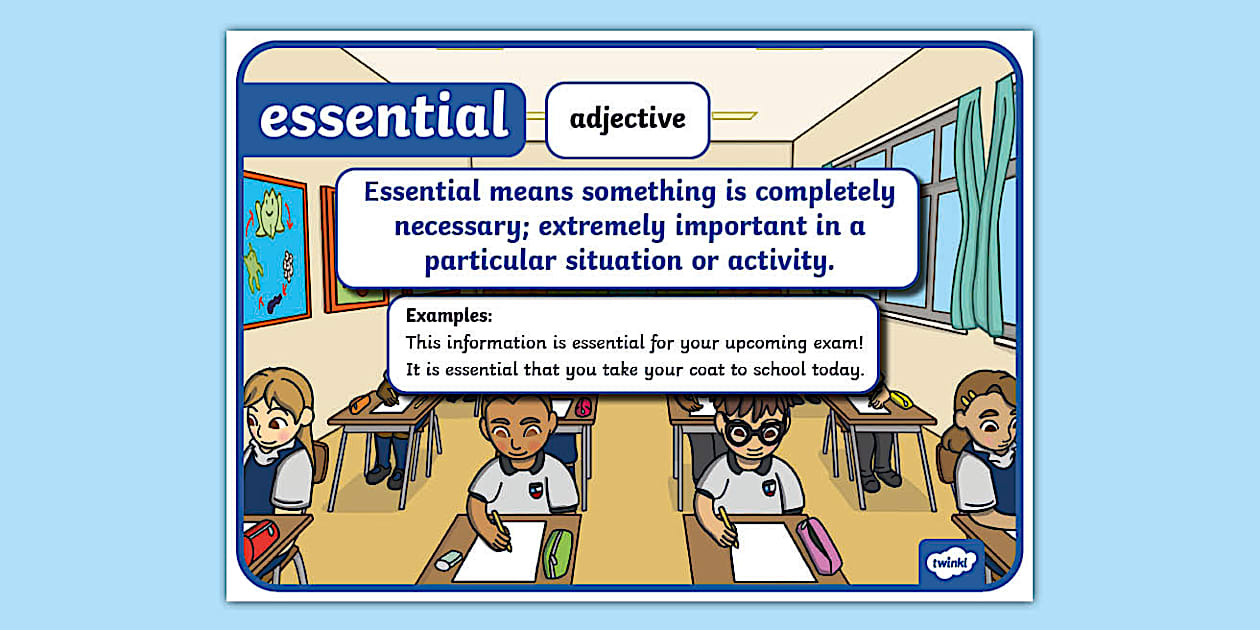 A Sentence With Essential Display Poster (teacher made)